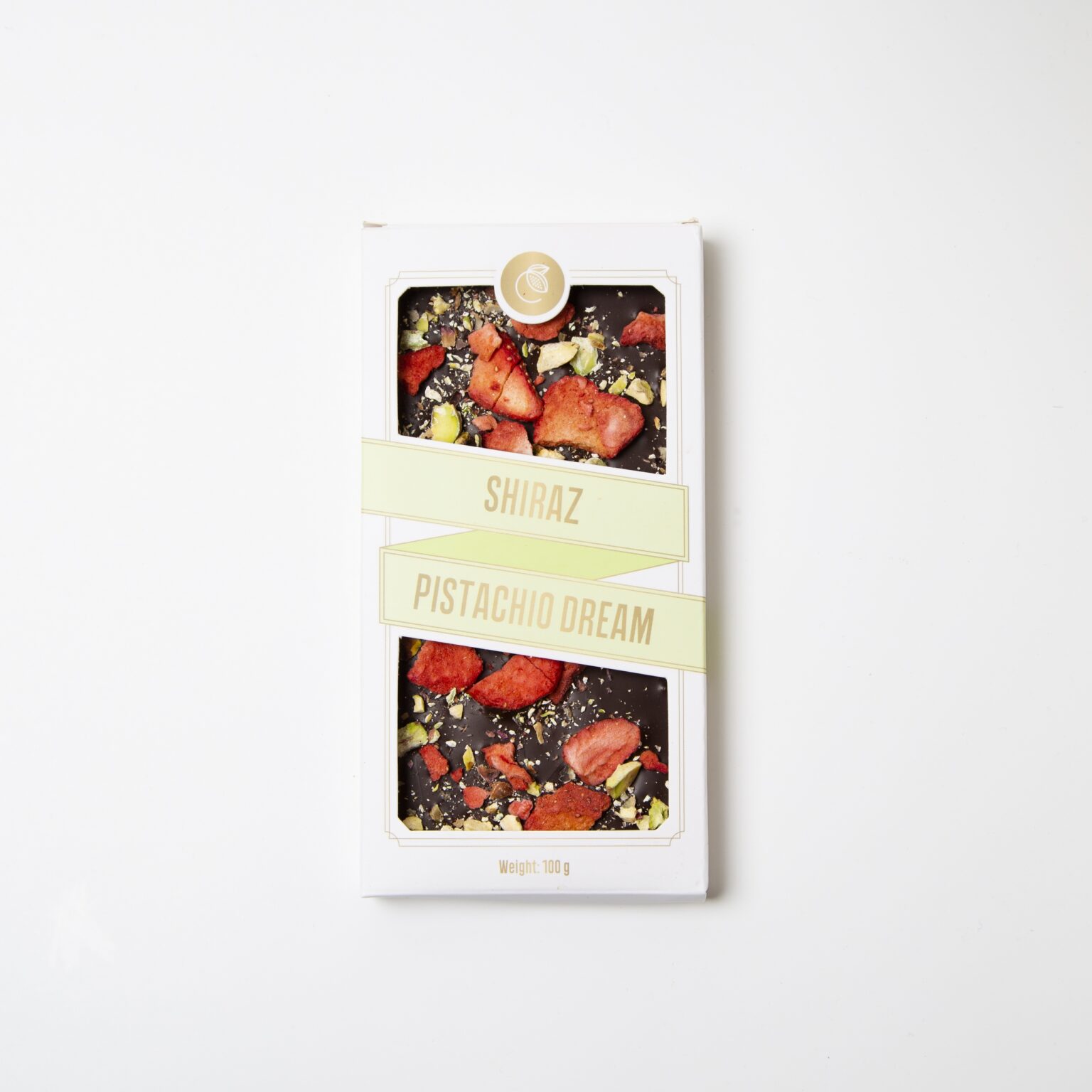 The Delicious Shiraz Pistachio Dream Chocolate Bar - Chocoreto
