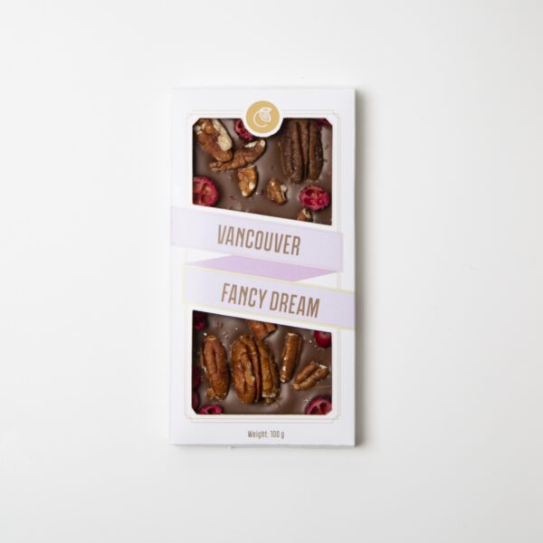 Vancouver Fancy Dream Chocolate Bar – Belgian Milk Chocolate with ...